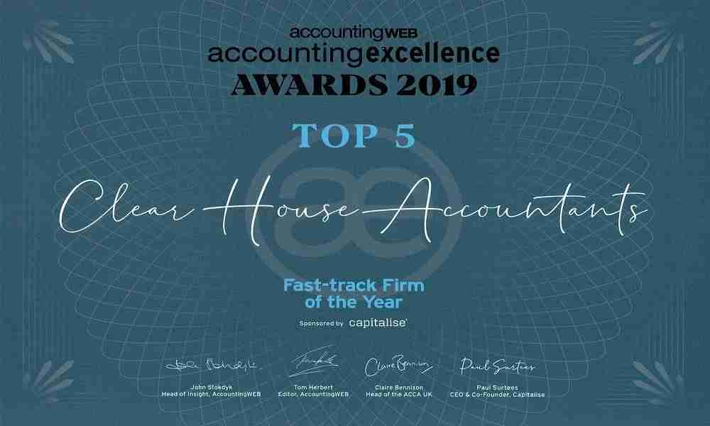 2019 Excellence Award For Accountants In UK